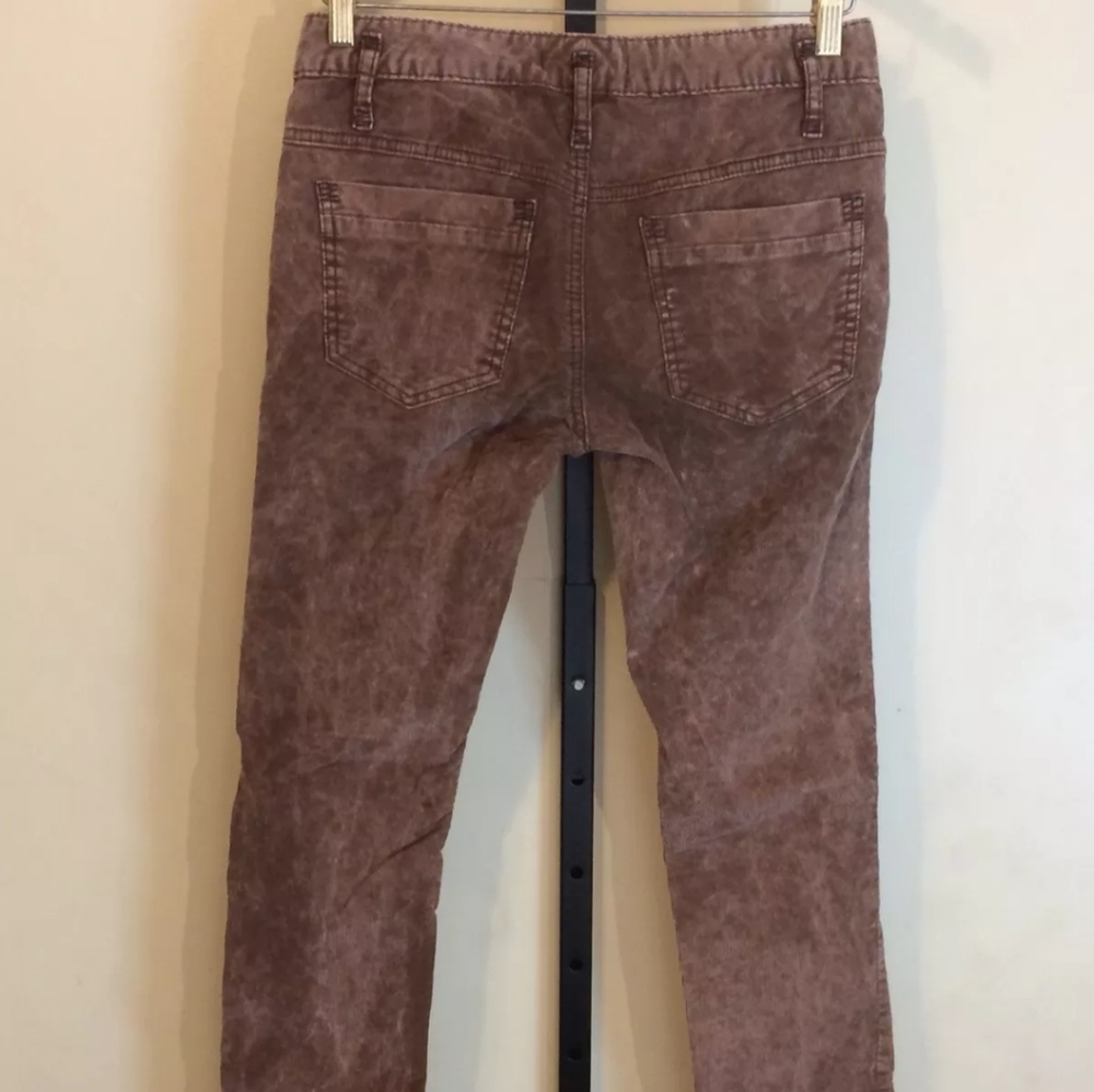Free People Acid Wash Brown Corduroy Pants W27 - Gem
